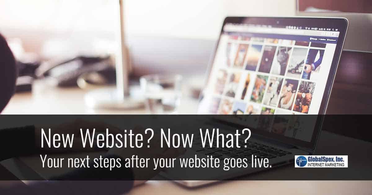 Launched a New Website? Now What Do You Do?