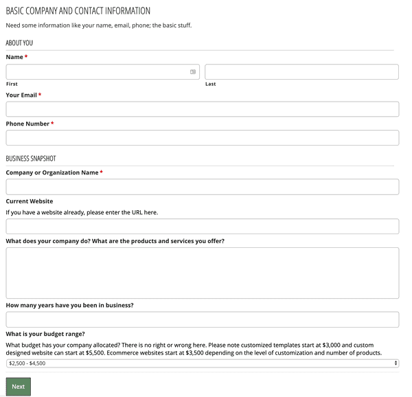 13 Website Form Examples You'll Want To Add To Your Website